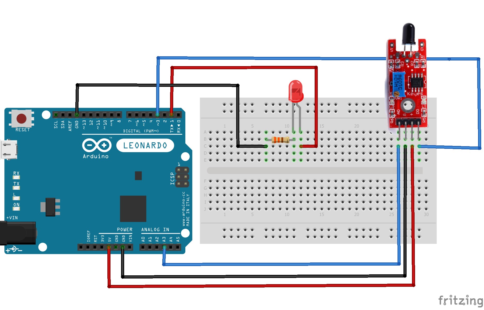 Capteur Détecteur De Flamme Ky 026 Arduino Mataucarre
