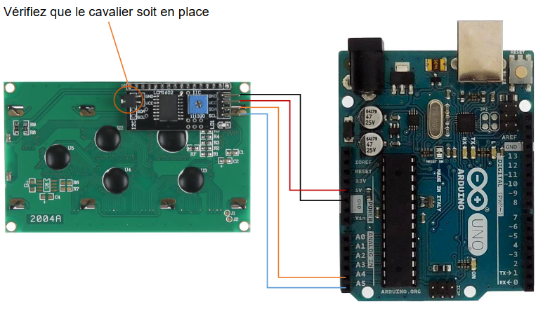 Utiliser un écran LCD I2C 2*16 ou 4*20 – Arduino - Mataucarre