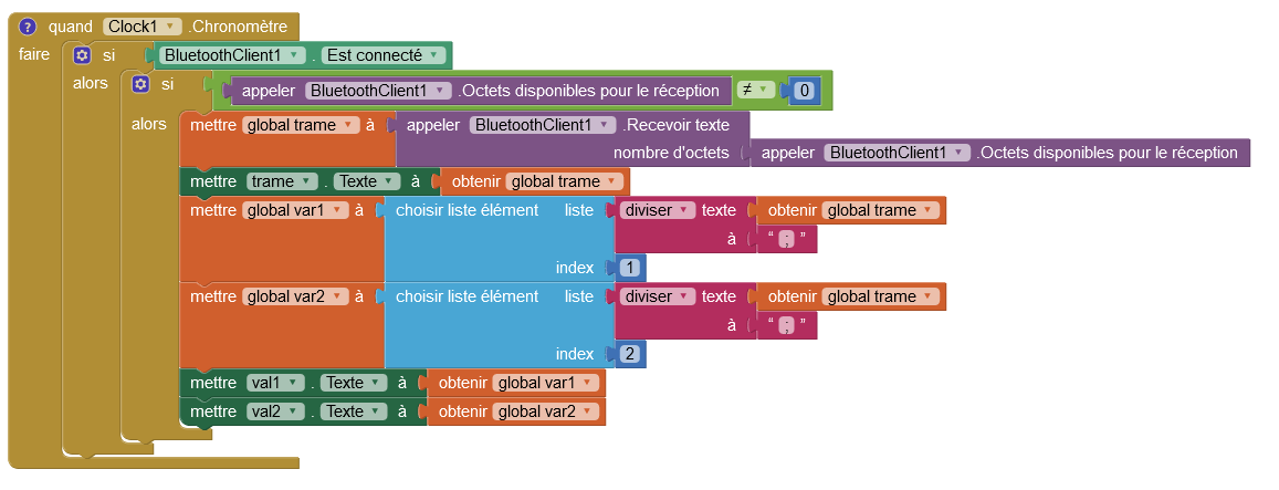 Envoyer une trame de données en Bluetooth vers une application Android ...